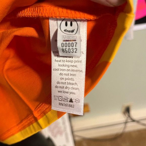 drew house | Shirts | Nwt Drew House Ls Orange Fire Shirt | Poshmark